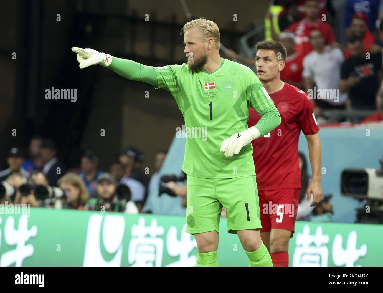 Denmark goalkeeper Kasper Schmeichel during the FIFA World Cup 2022 ...