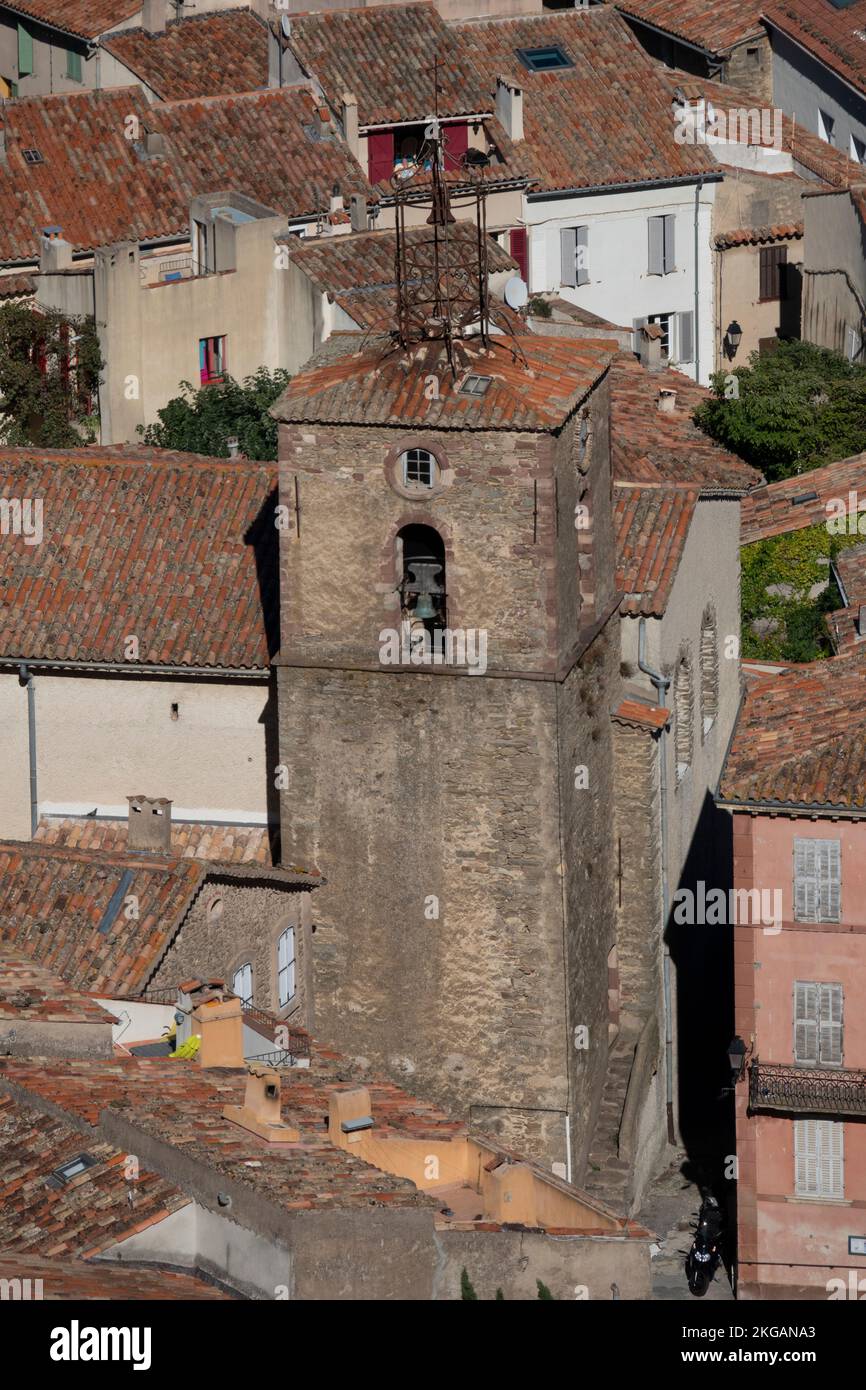 La Garde-Freinet village of the south of France, in the heart of Massif ...