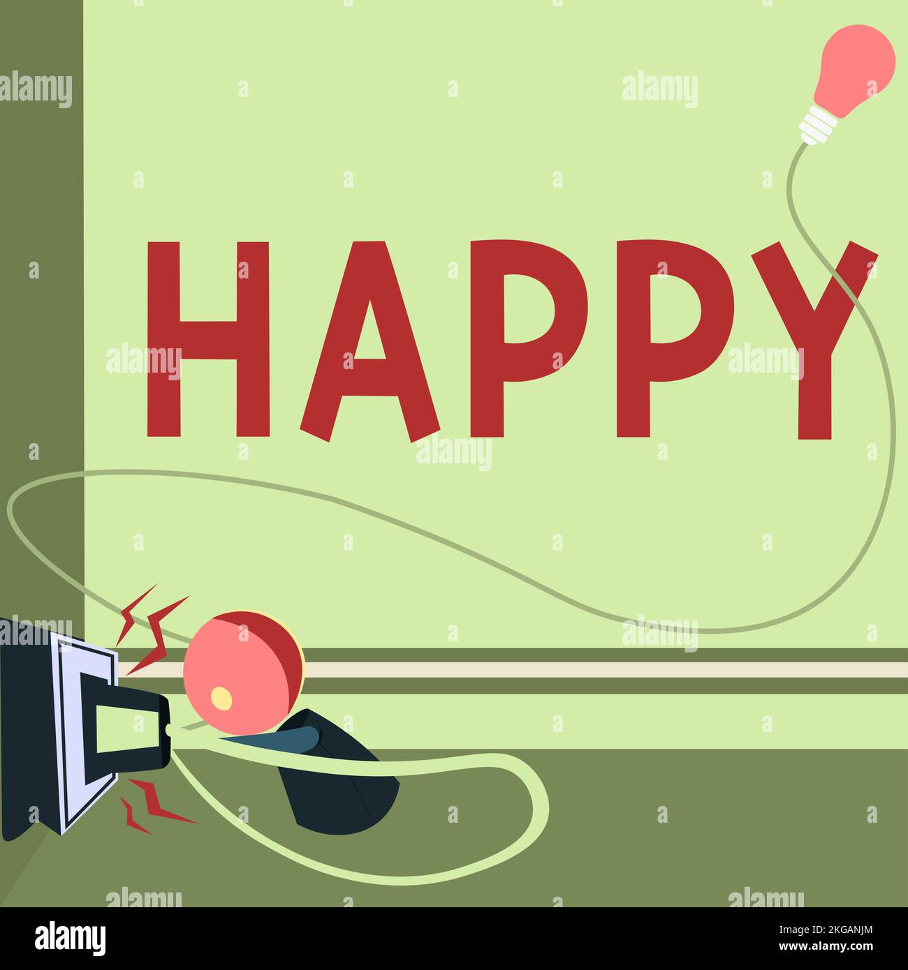 Conceptual caption Happy. Internet Concept Feeling or showing pleasure ...