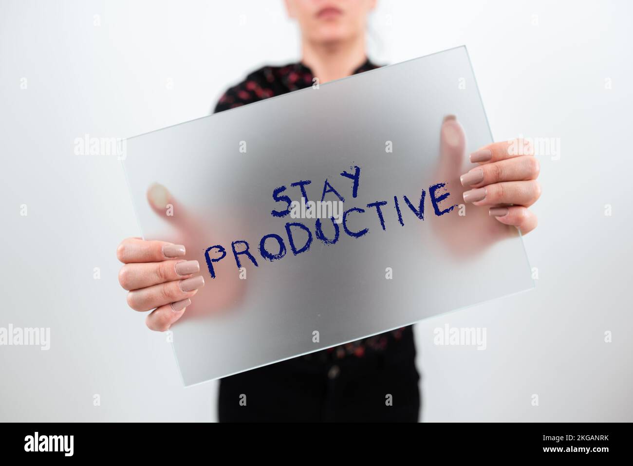 Inspiration showing sign Stay Productive. Concept meaning Efficiency ...