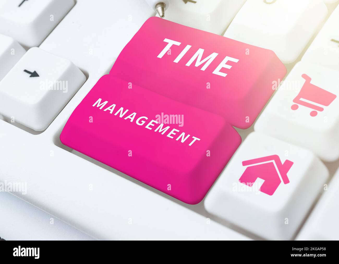 Sign displaying Time Management. Business overview Schedule Planned for ...