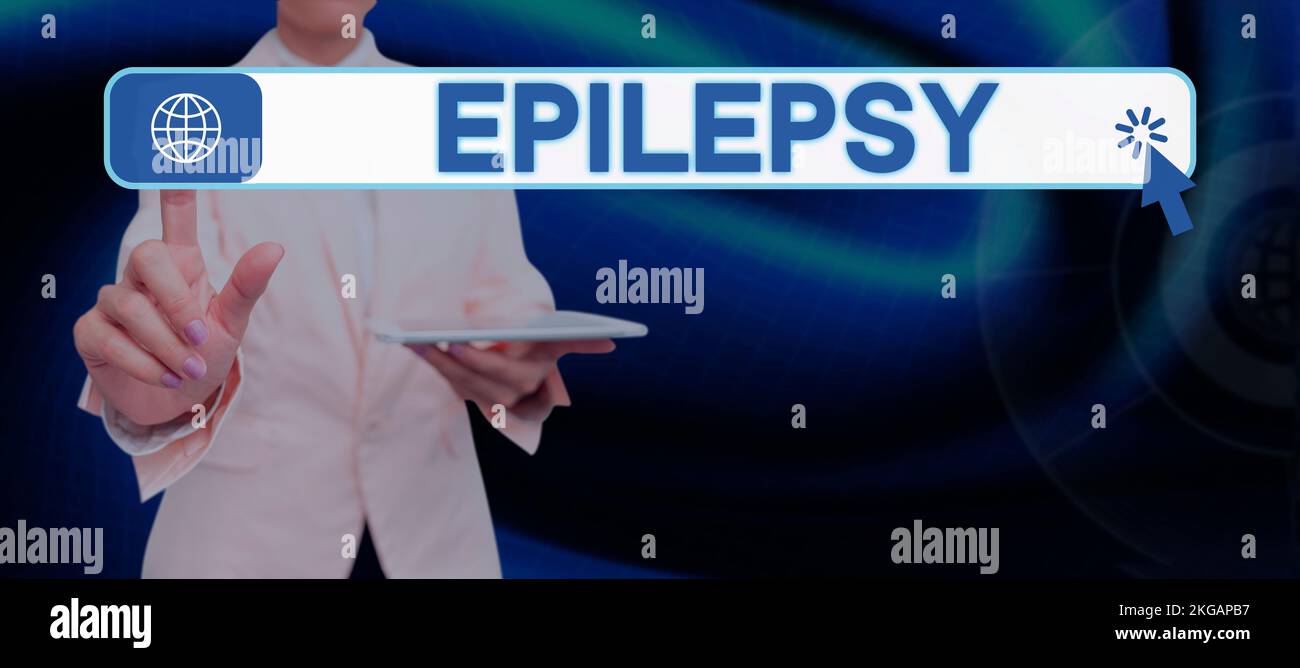 Text sign showing Epilepsy. Business showcase Fourth most common ...
