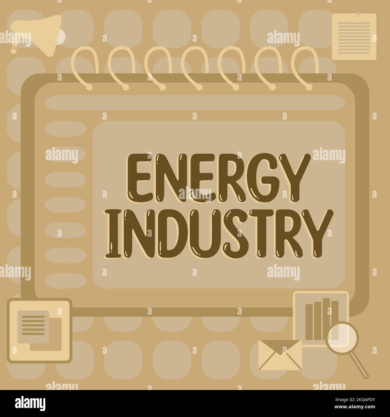 Conceptual display Energy Industry. Business idea industries involved ...