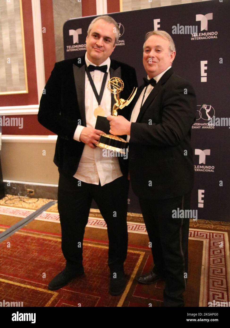 2022 International Emmy Awards, Winners Press Red Carpet, New York ...