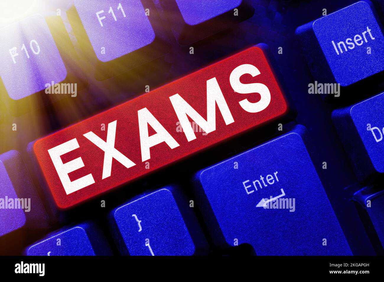 Sign displaying Exams. Internet Concept test of a specified kind to ...