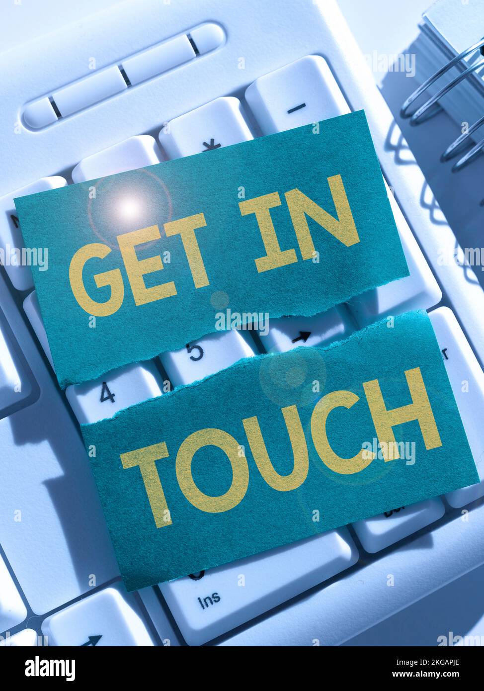 Conceptual display Get In Touch. Conceptual photo Stay in contact ...