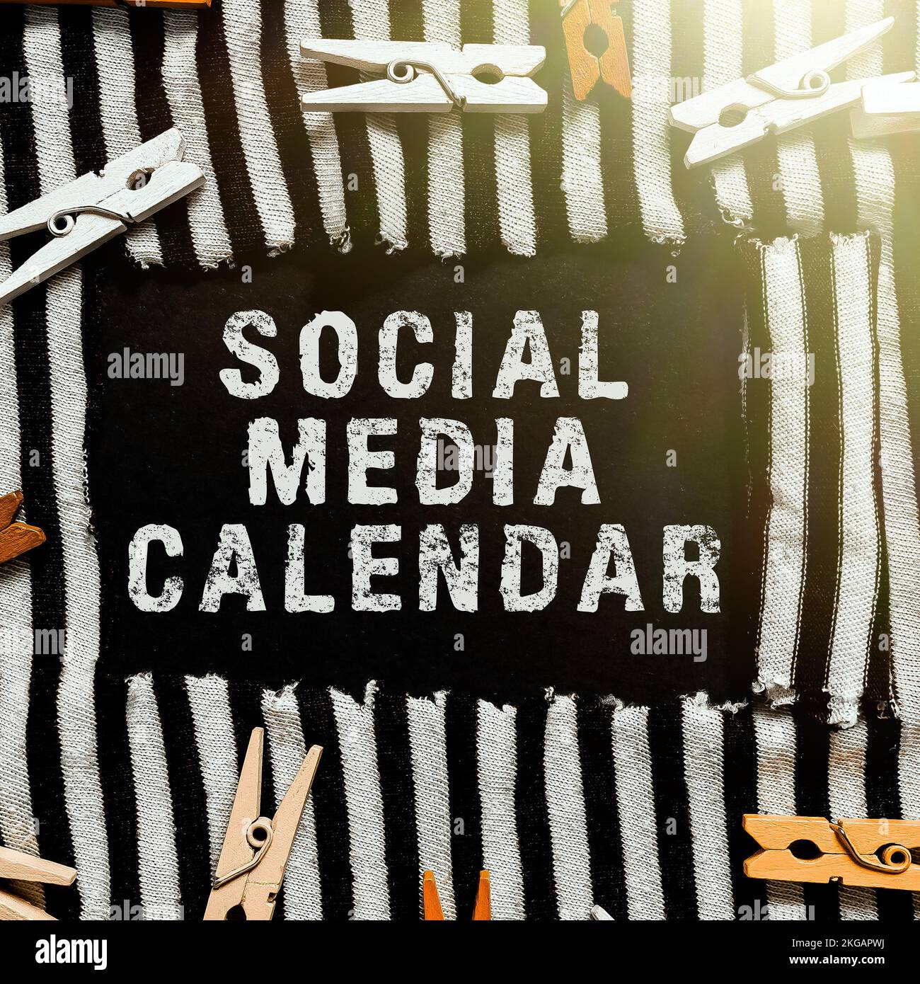 Conceptual caption Social Media Calendar. Word for apps used to ...