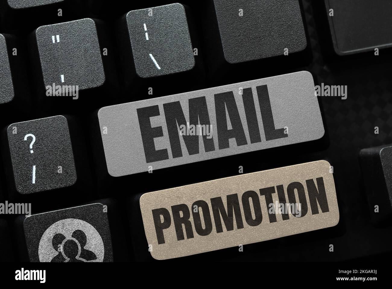 Conceptual caption Email Promotion. Word for commercial broadcast which ...