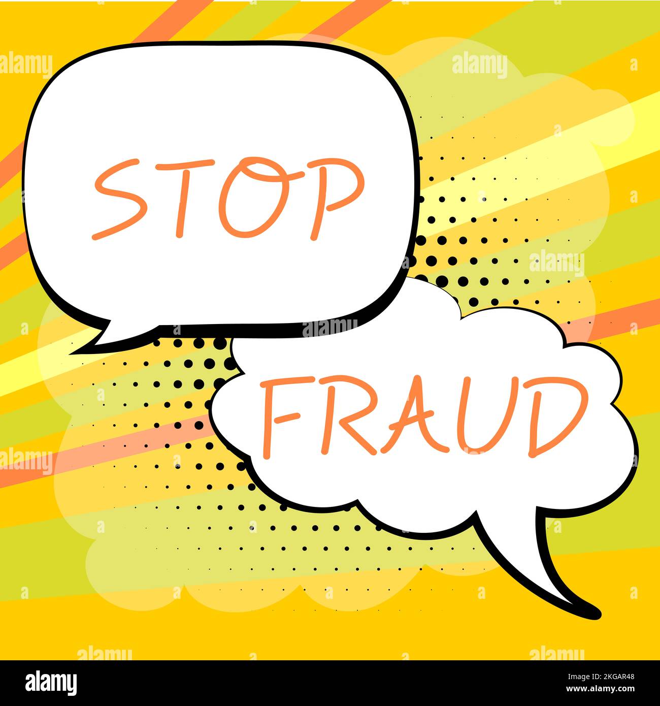 Conceptual display Stop Fraud. Business concept campaign advices people ...