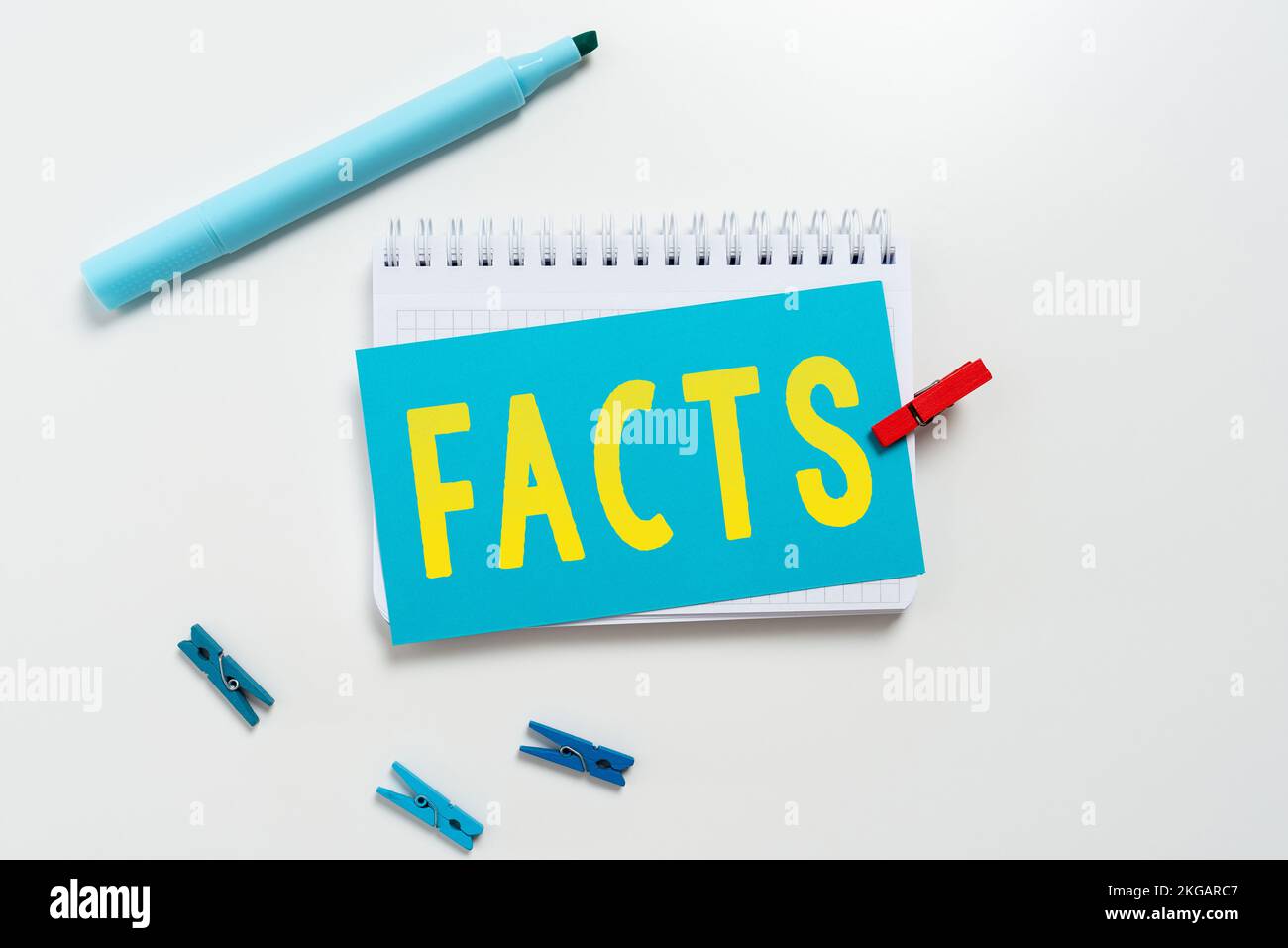 Conceptual display Facts. Business overview information used as ...