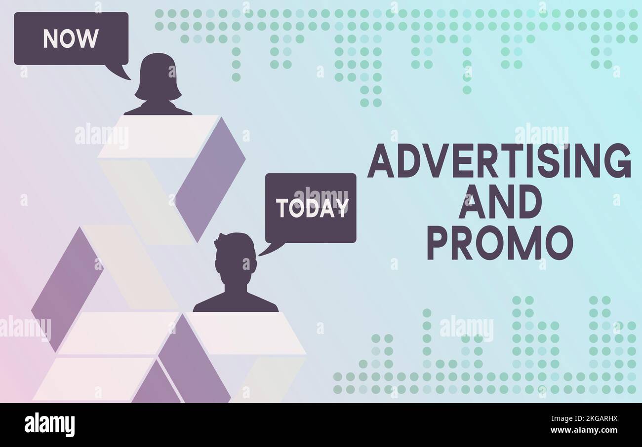 Text caption presenting Advertising And Promo. Business concept ...