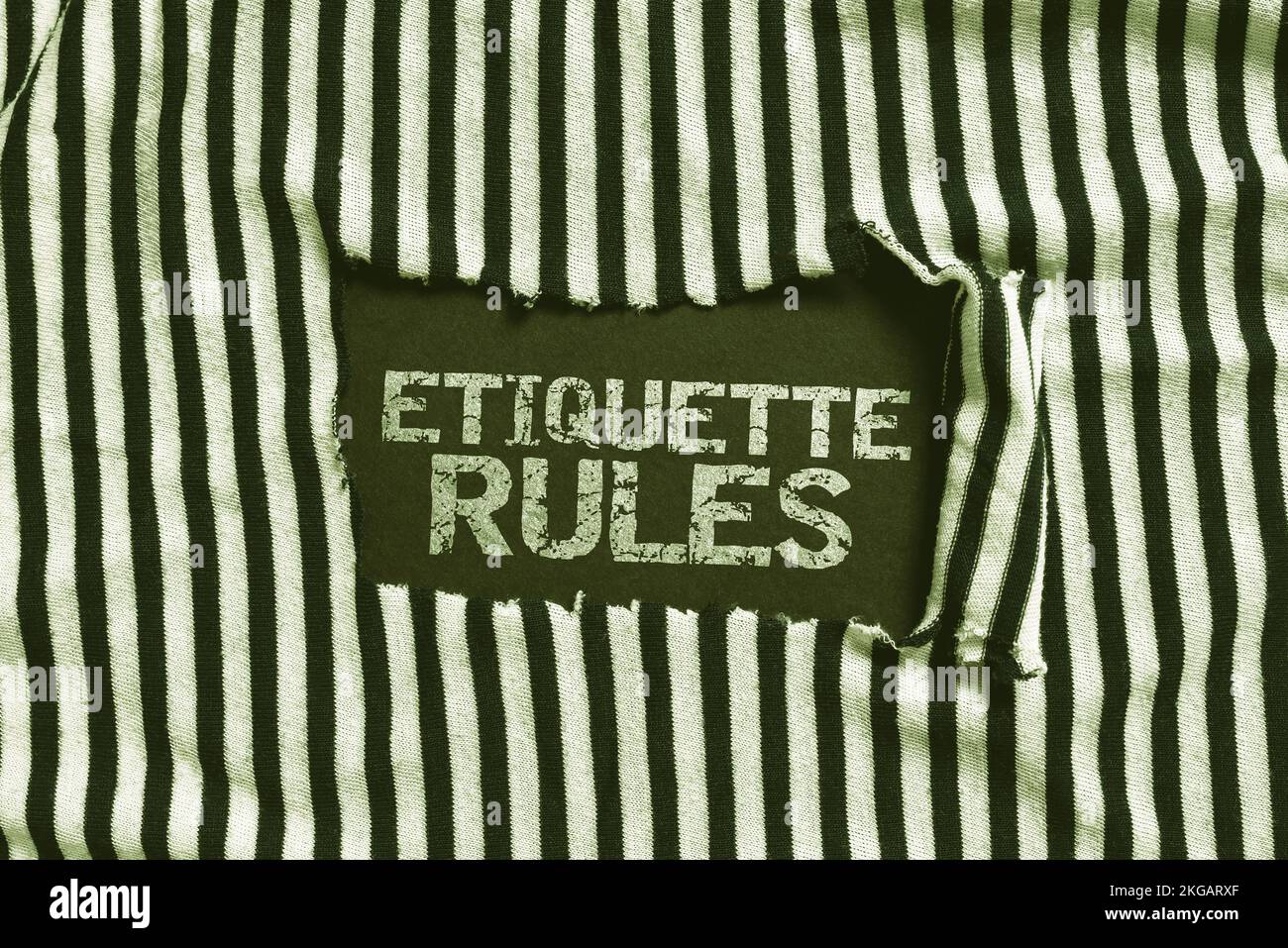 Text caption presenting Etiquette Rules. Business showcase customs that ... Text caption presenting Etiquette Rules. Business showcase customs that ...