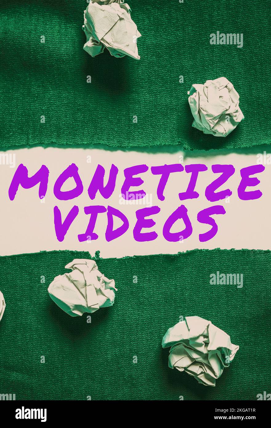 Hand writing sign Monetize Videos. Internet Concept process of earning ...