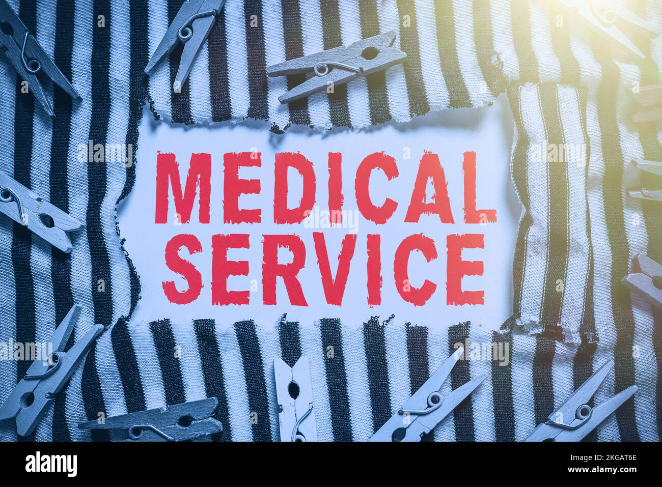 Sign displaying Medical Service. Business overview treat illnesses and ...