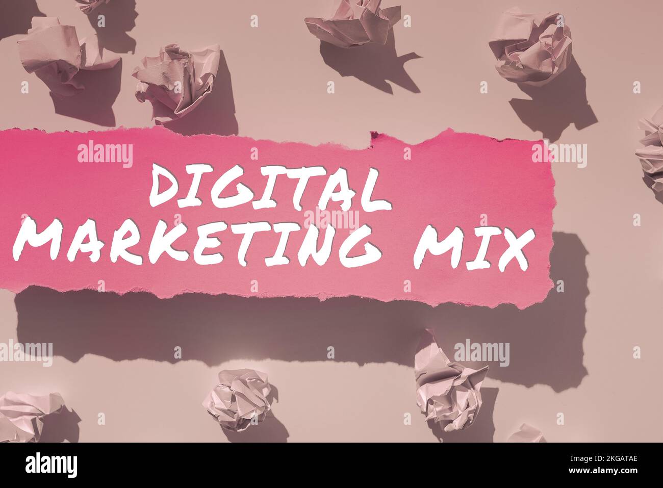 Inspiration showing sign Digital Marketing Mix. Business showcase Set ...