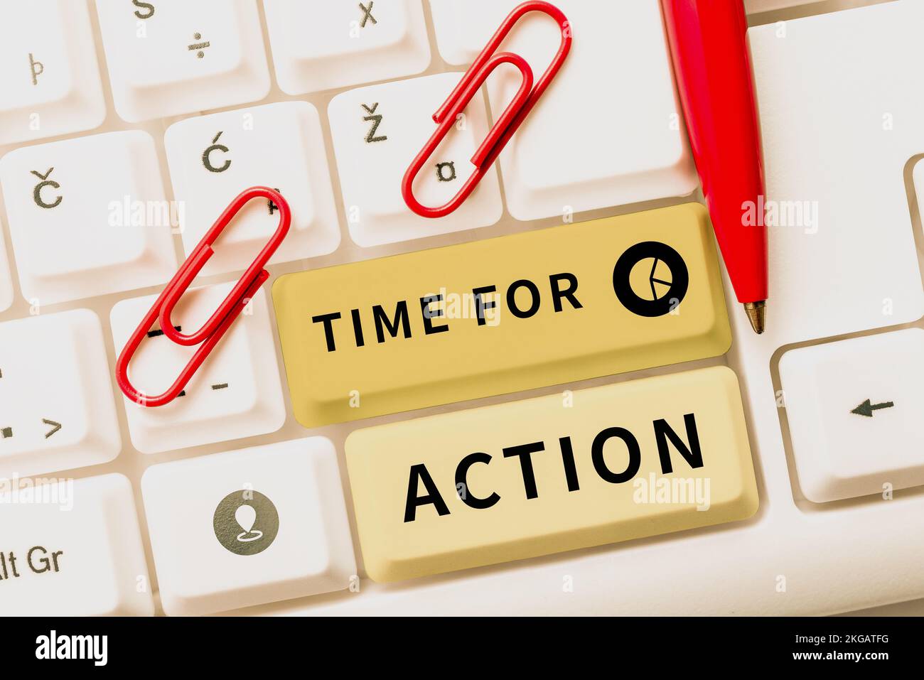 Text caption presenting Time For Action. Business concept Urgency Move ...