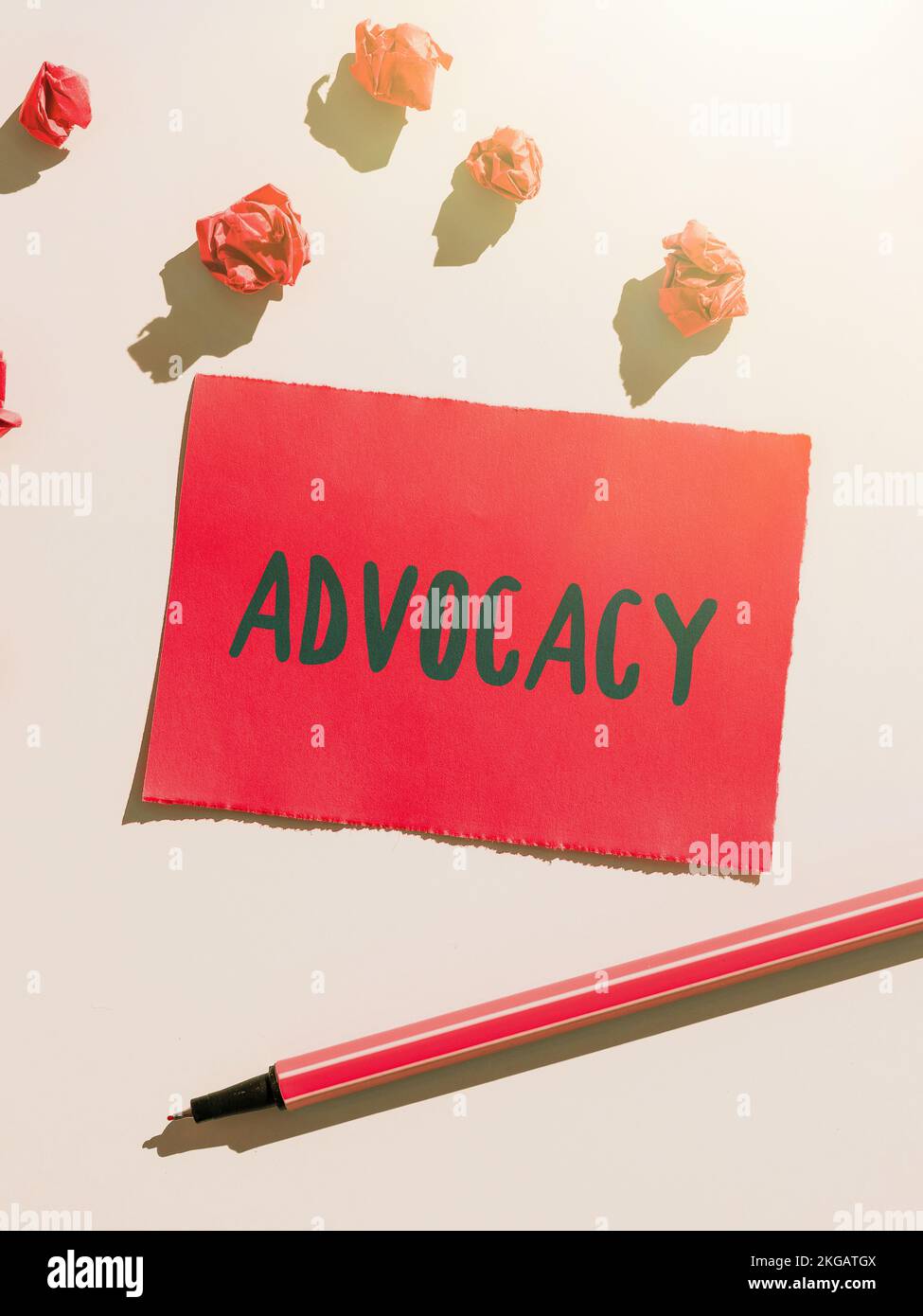 Sign displaying Advocacy. Word Written on Profession of legal advocate ...
