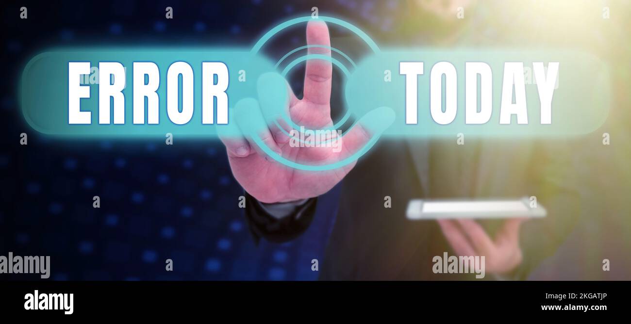 Writing displaying text Error. Business approach mistake Condition of ...