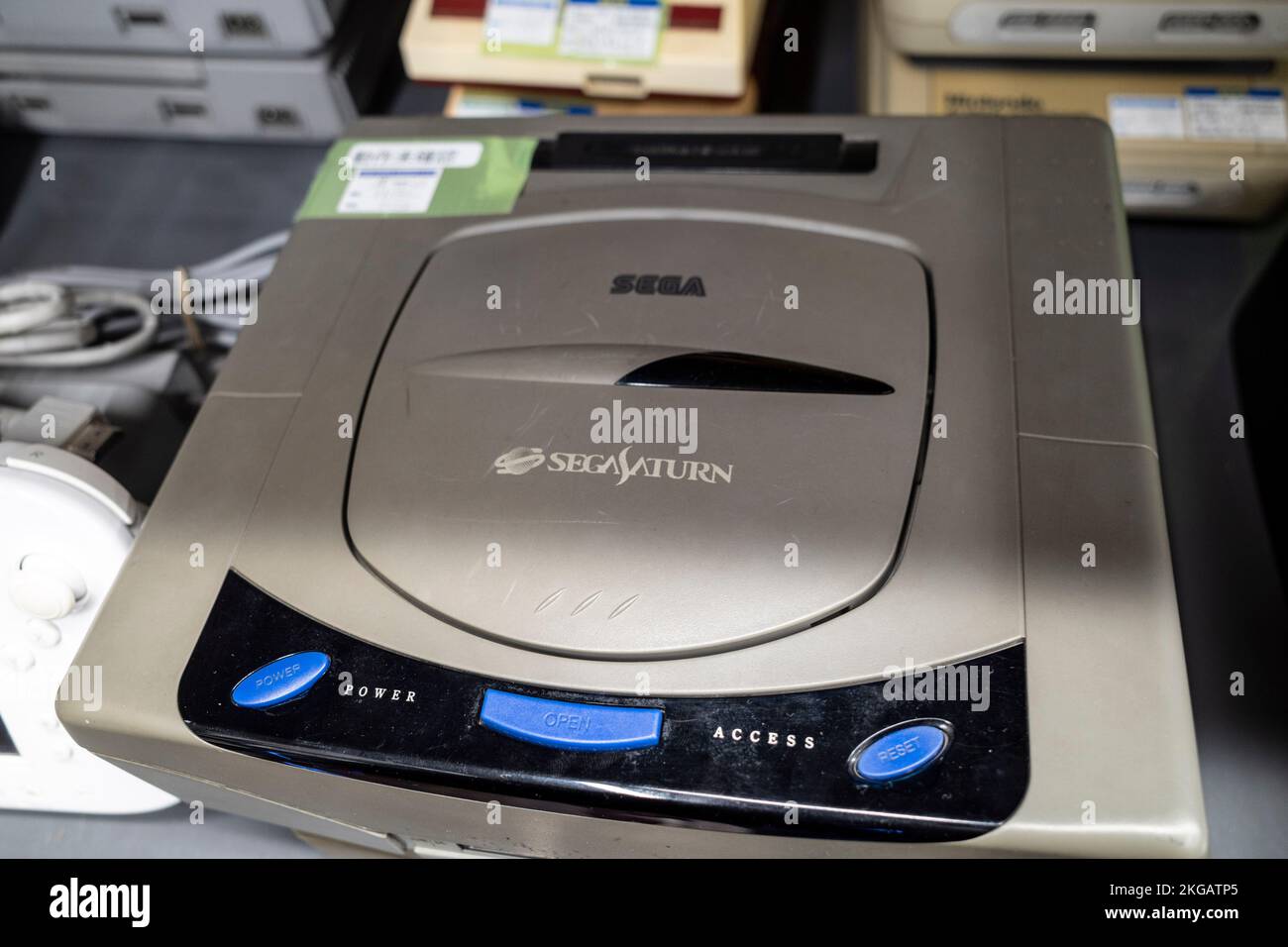 Tokyo, Japan. 16th Nov, 2022. A used Sega Saturn video game console from the 1990s for sale in ...