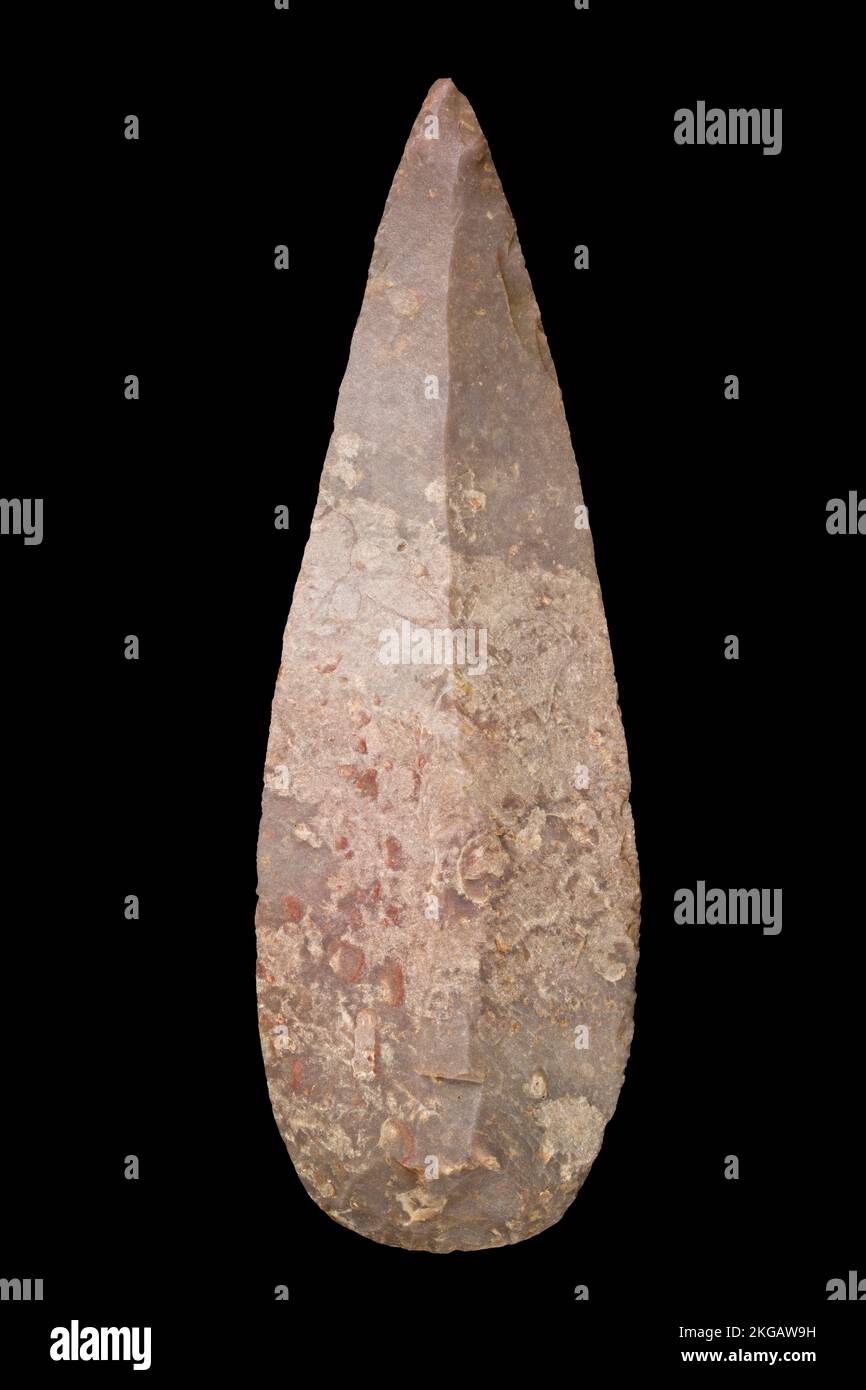 Neolithic point drill on blade found in Mali. This tool measures 12cm ...