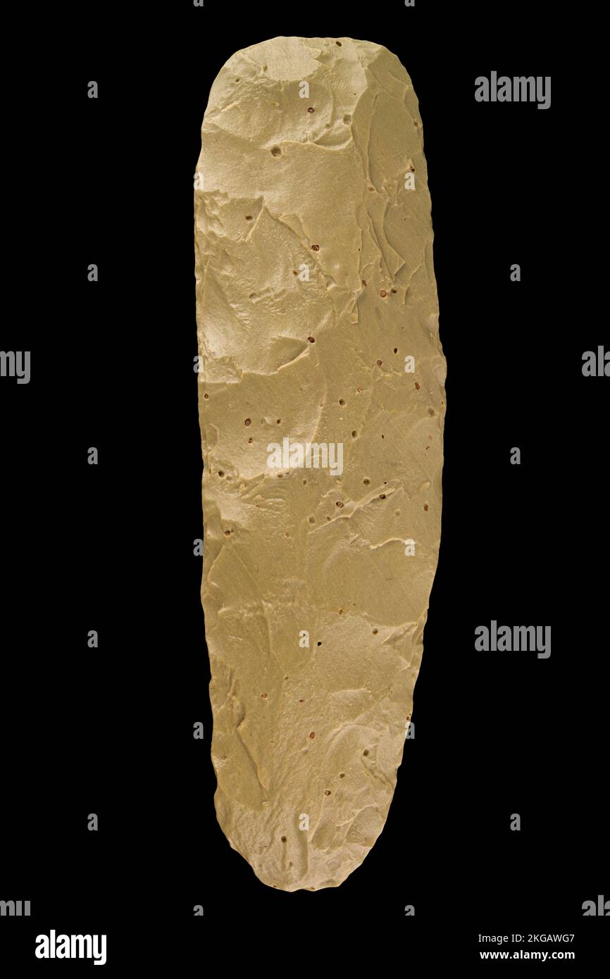Neolithic tool, Mali. This tool measures 14.7cm in length Stock Photo ...