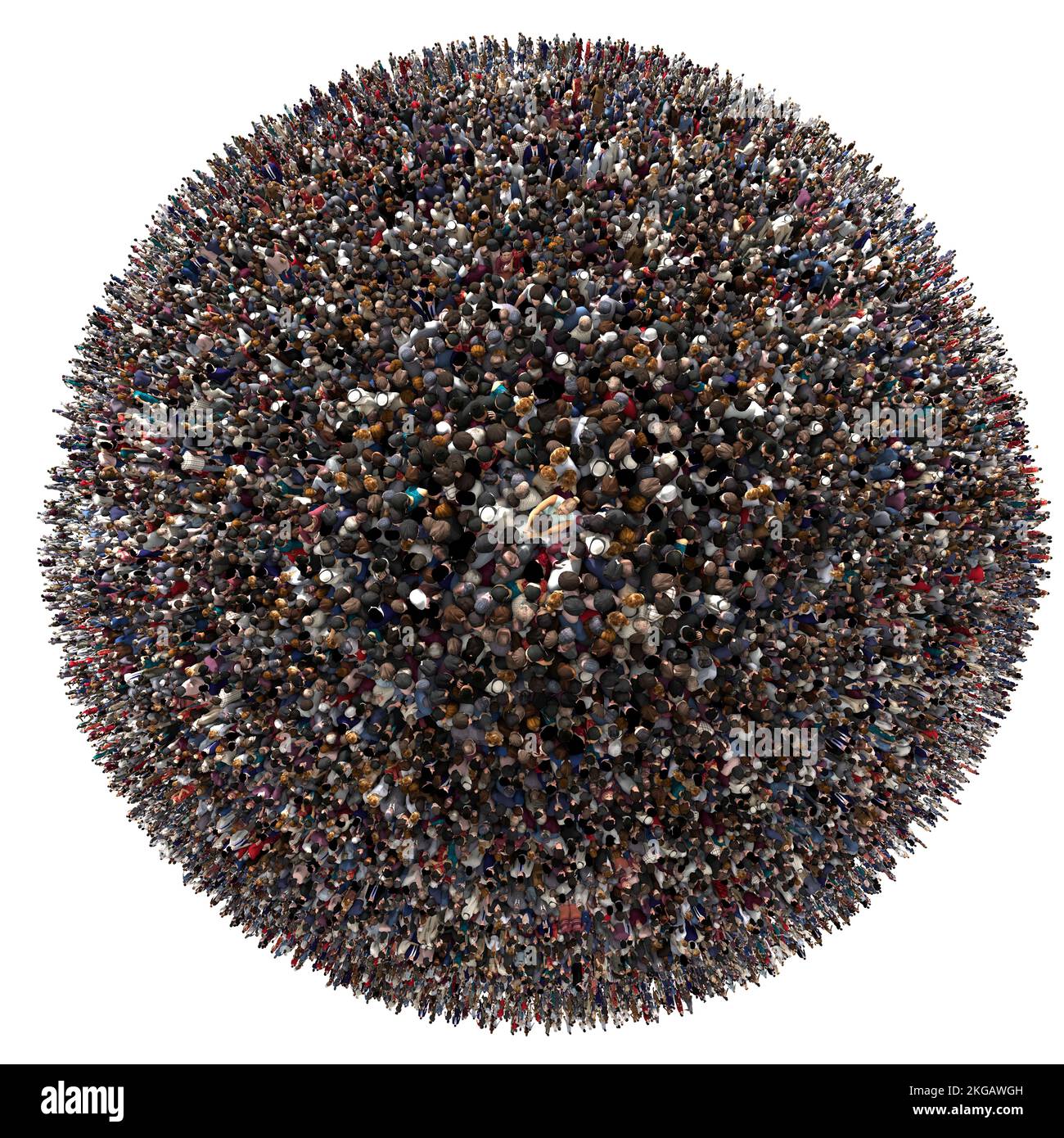Overpopulation, conceptual illustration Stock Photo - Alamy