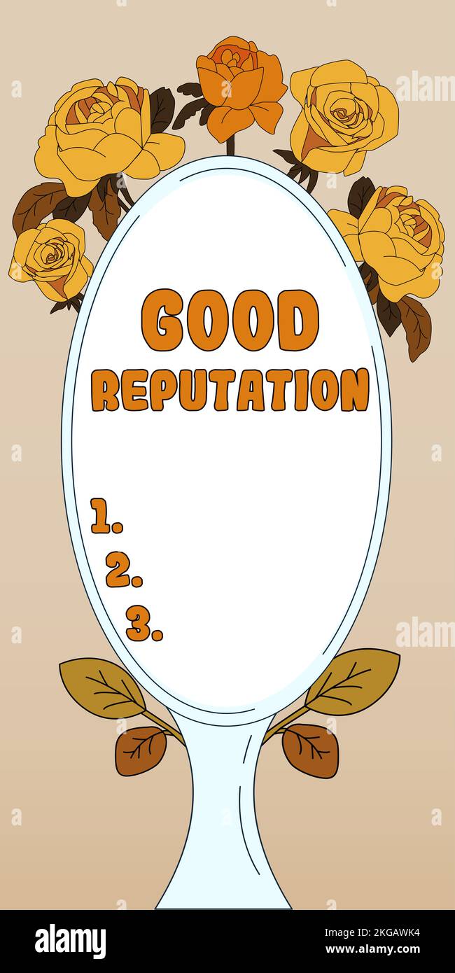 Writing displaying text Good Reputation. Business approach customer ... Writing displaying text Good Reputation. Business approach customer ...