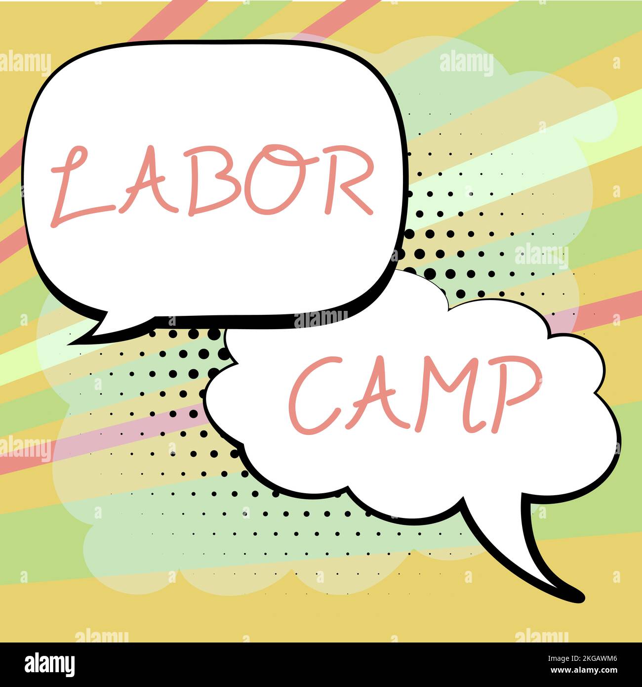Inspiration showing sign Labor Camp. Word for a penal colony where ...