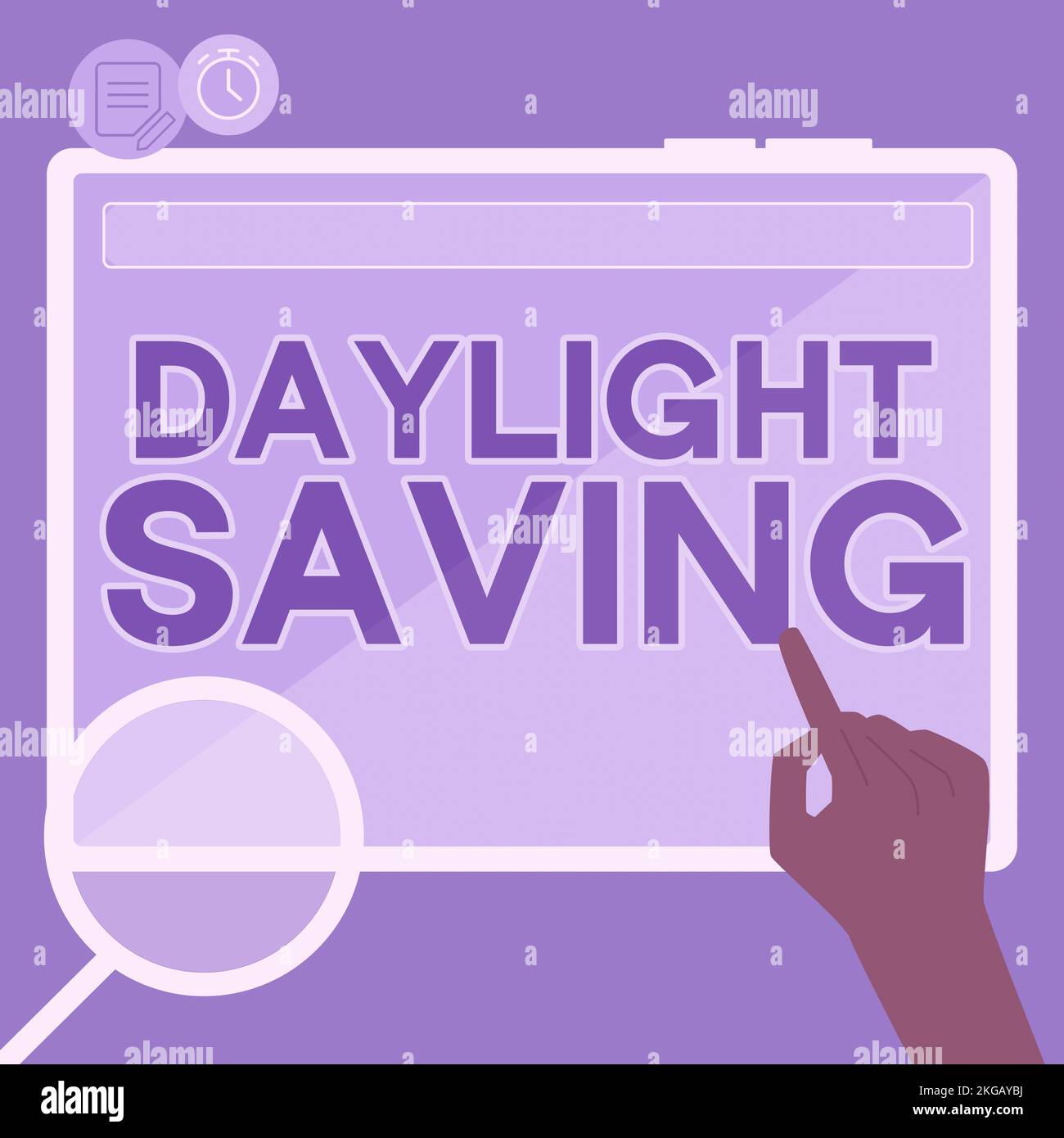 Writing Displaying Text Daylight Saving Conceptual Photo Turning The
