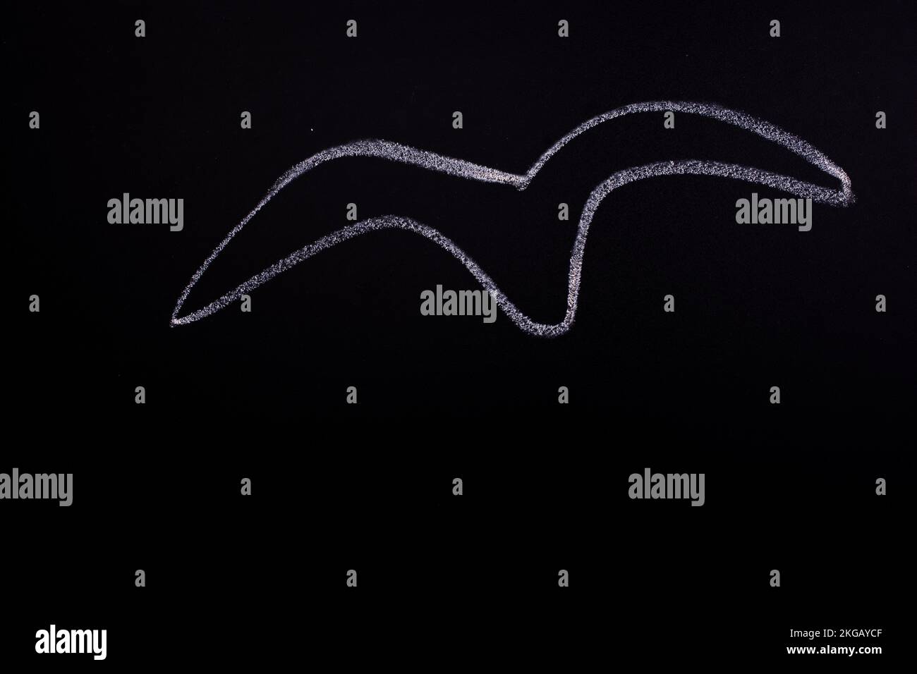 Chalk drawn bird on hi-res stock photography and images - Alamy