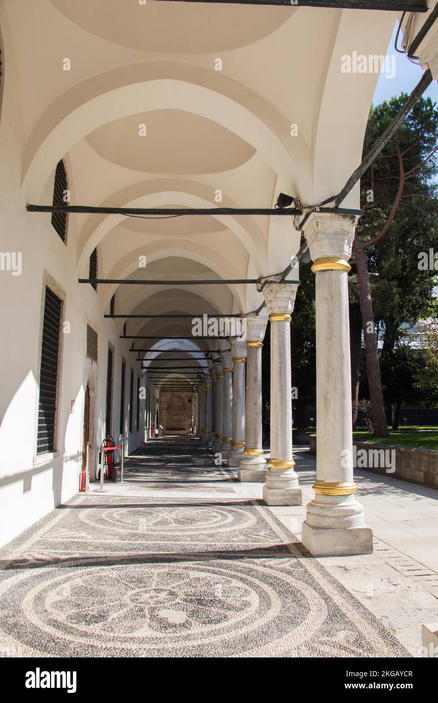 Ancient columns from Ottoman times in the view Stock Photo - Alamy