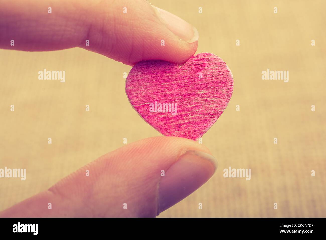 Colorful decorative objects in the shape of a heart Stock Photo - Alamy
