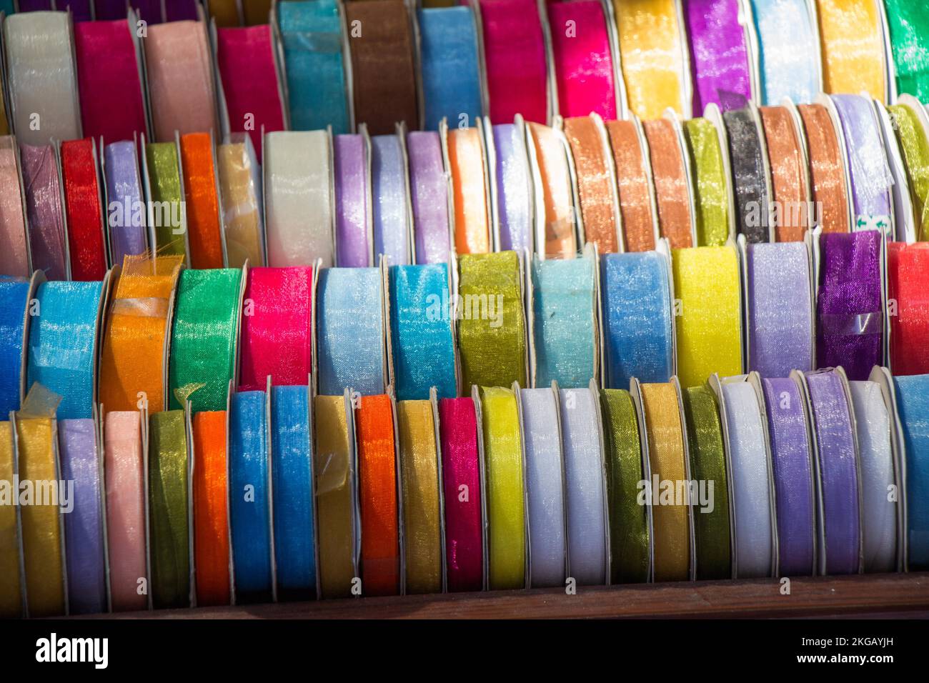 Rolls of ribbon hi-res stock photography and images - Alamy