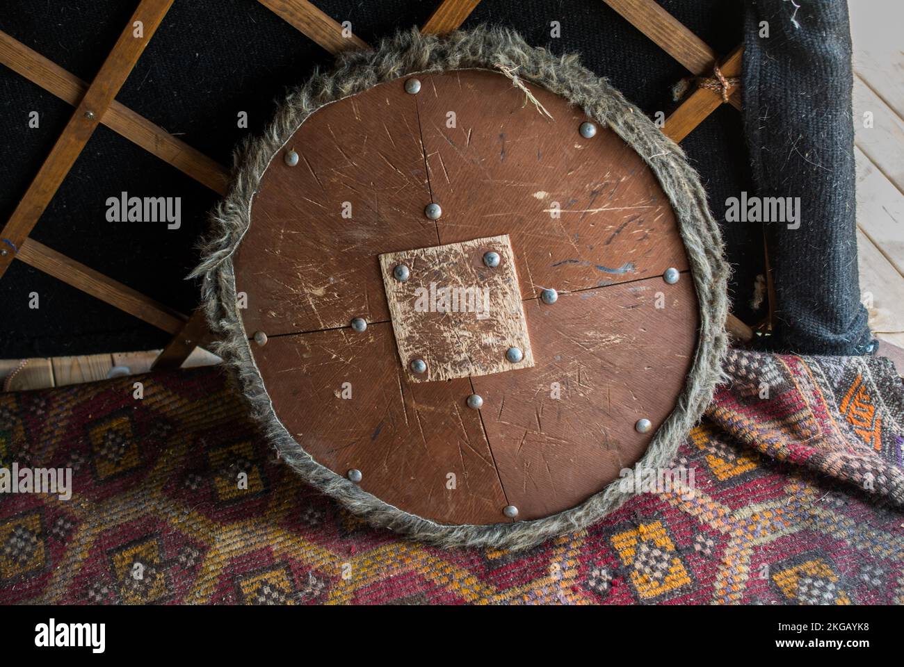 Antique shields from Ottoman times in the view Stock Photo - Alamy