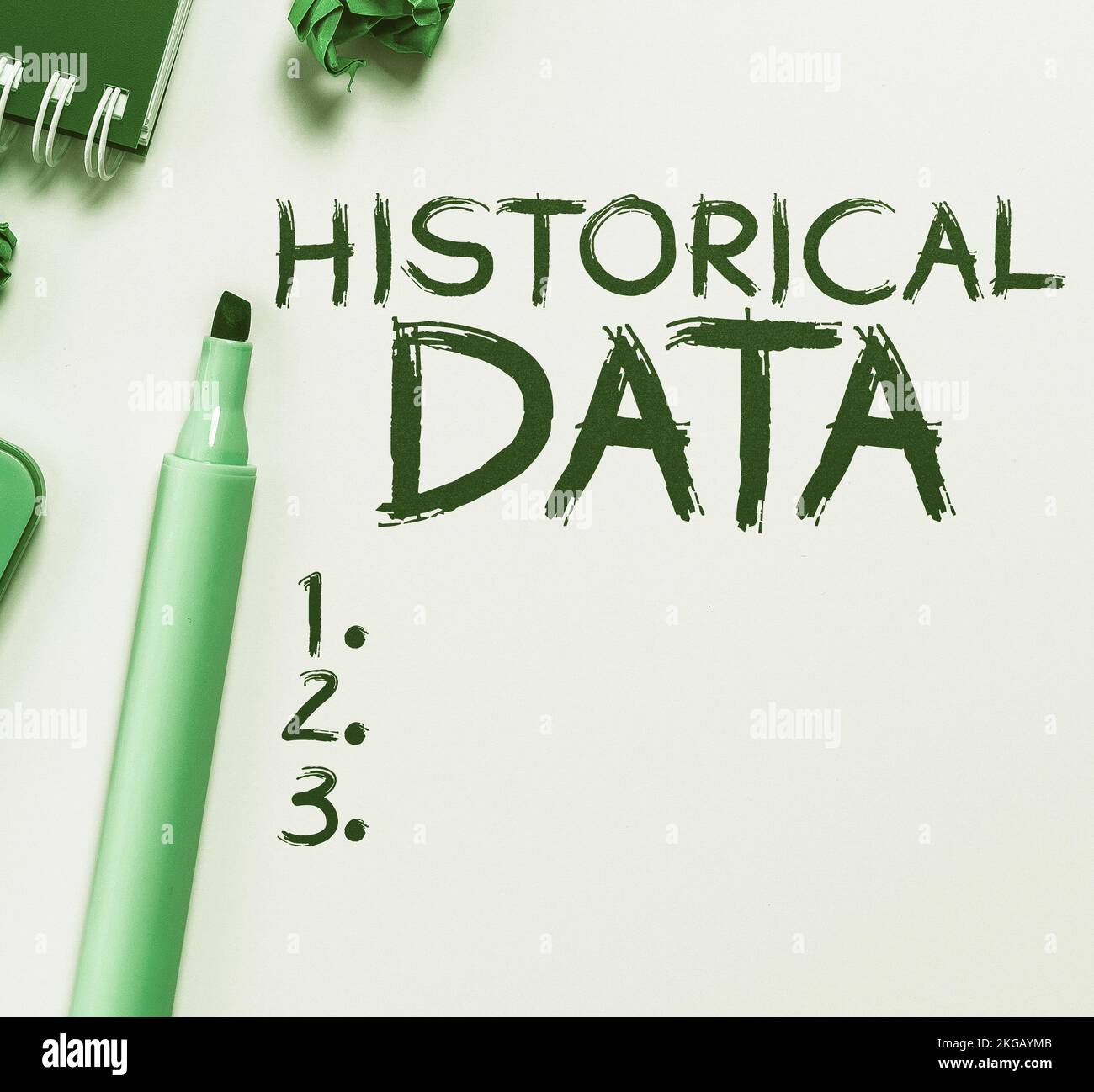 Sign displaying Historical Data. Conceptual photo collected data about ...