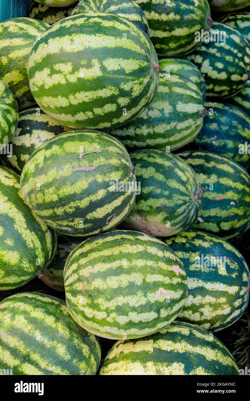 Watermelons sale street market hi-res stock photography and images - Alamy