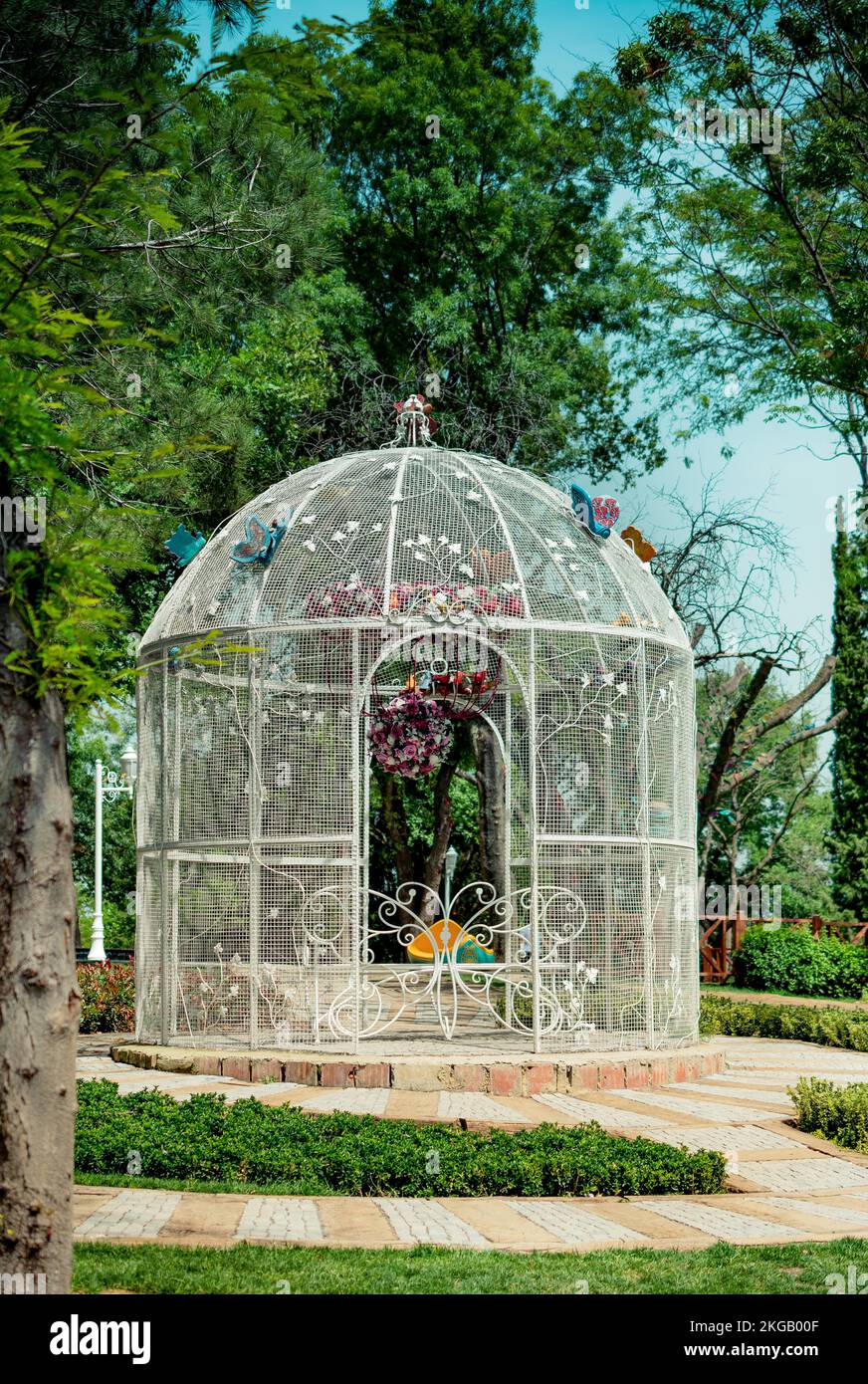 Little hut for shelter made in simple style in view Stock Photo - Alamy