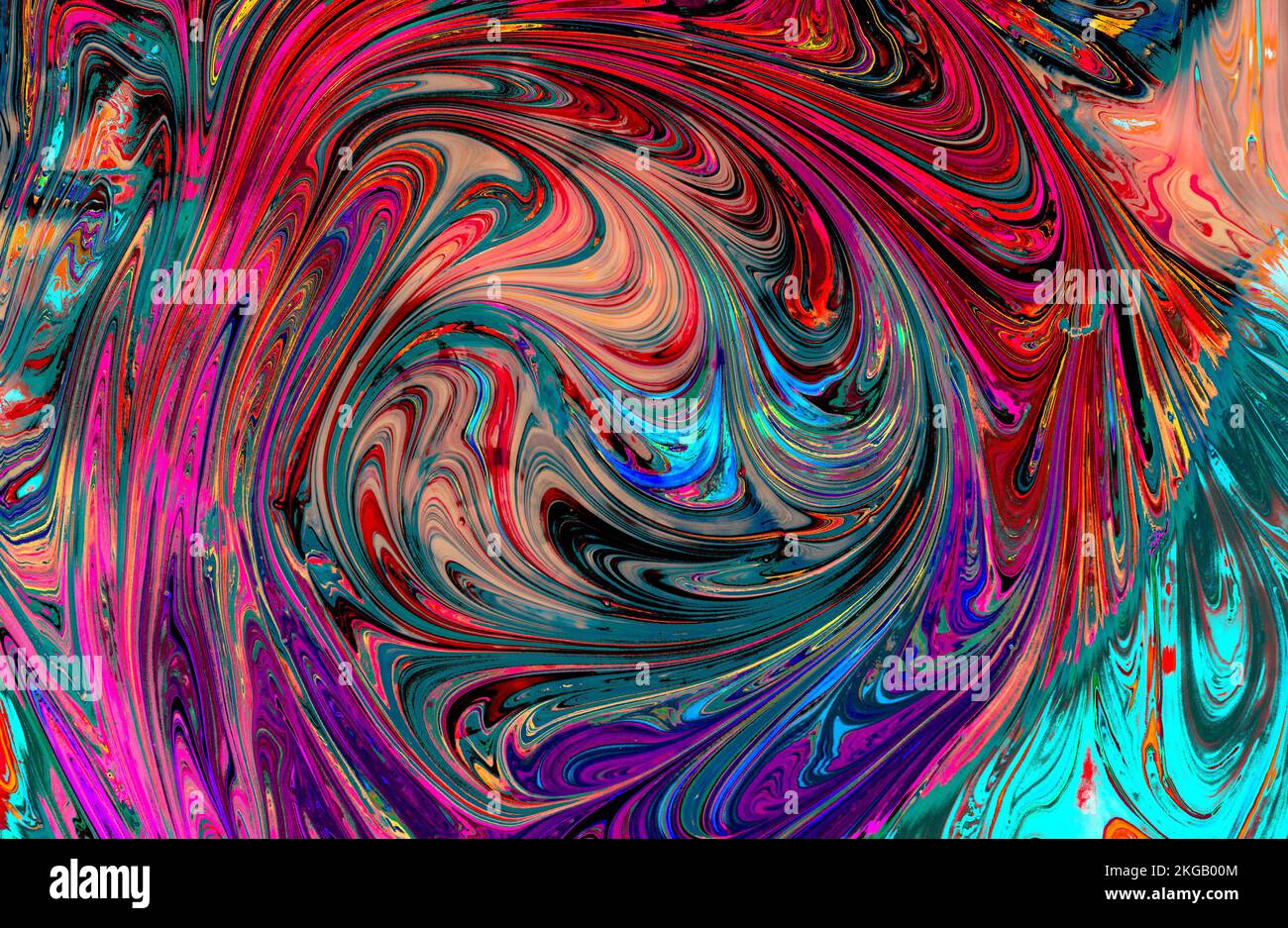 Traditional Ottoman Turkish abstract marbling art patterns as ...