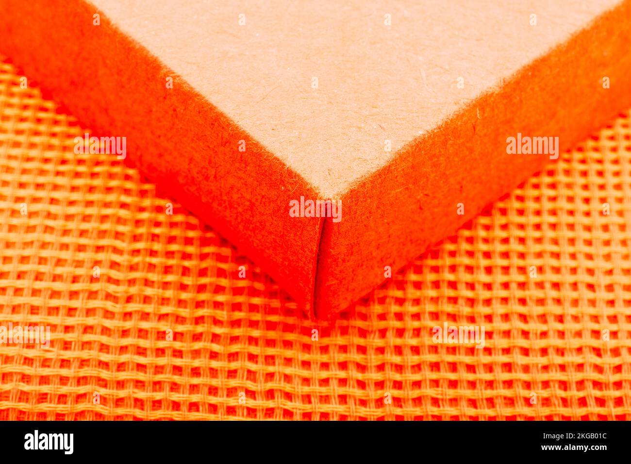 Gift box made of cardboard in the view Stock Photo - Alamy