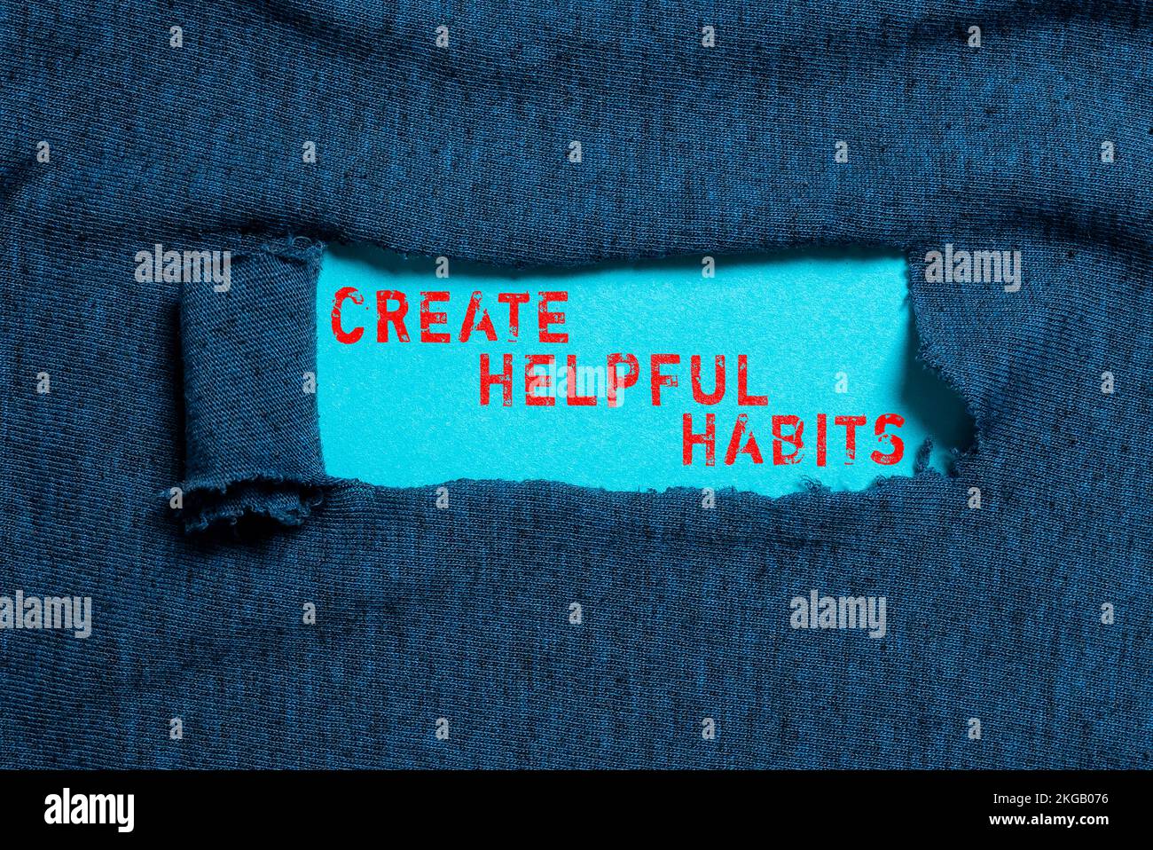 Conceptual caption Create Helpful Habits, Conceptual photo Develop a ...