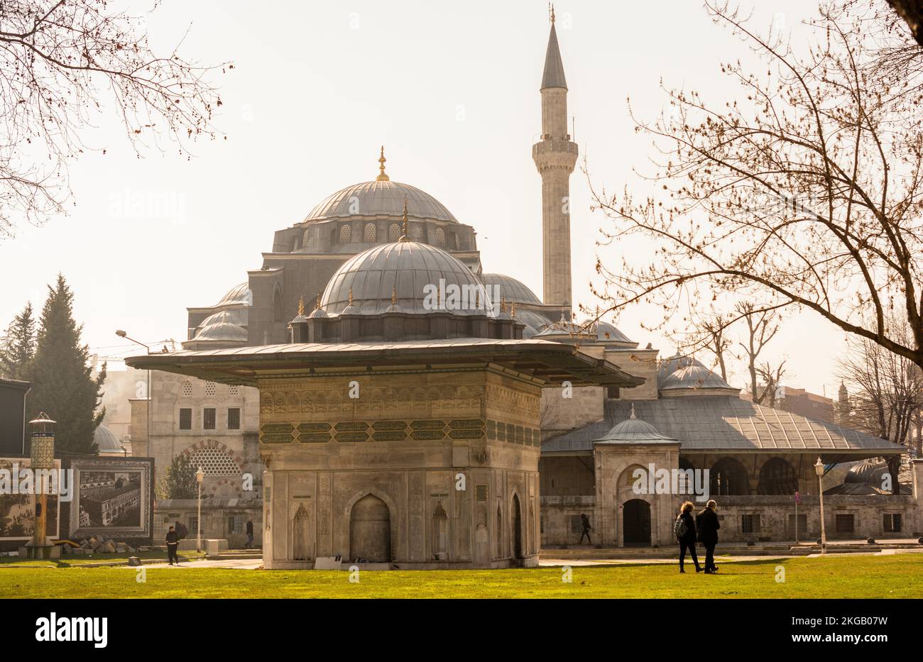 Outer view of Ottoman style mosque in Istanbul Stock Photo - Alamy