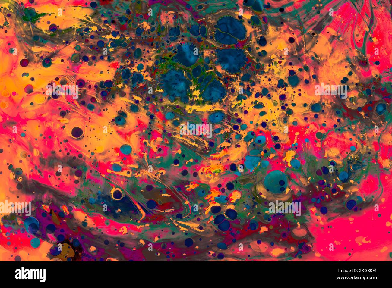 Traditional Ottoman Turkish abstract marbling art patterns as ...