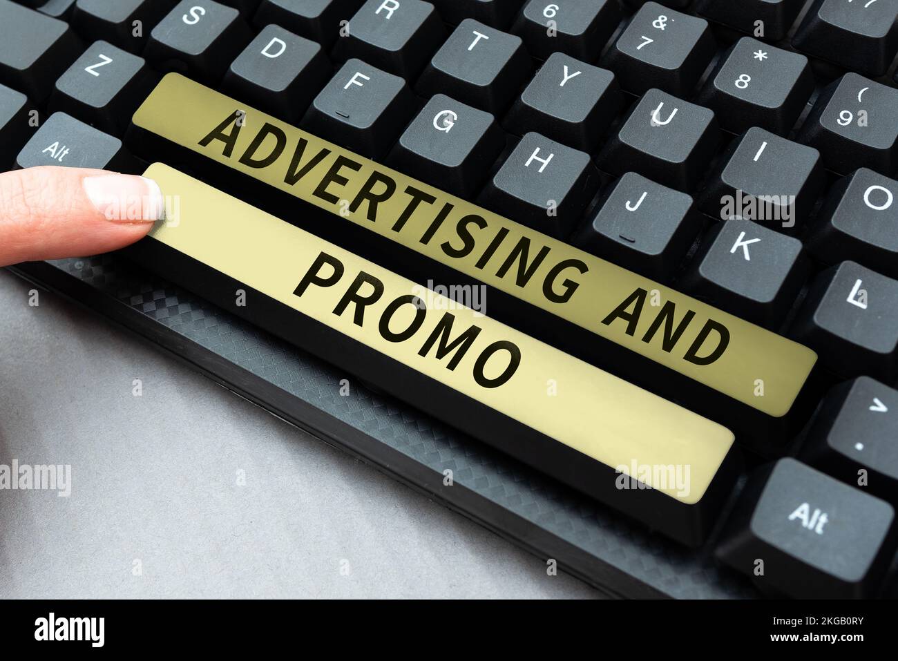 Sign displaying Advertising And Promo. Business idea Informing the ...