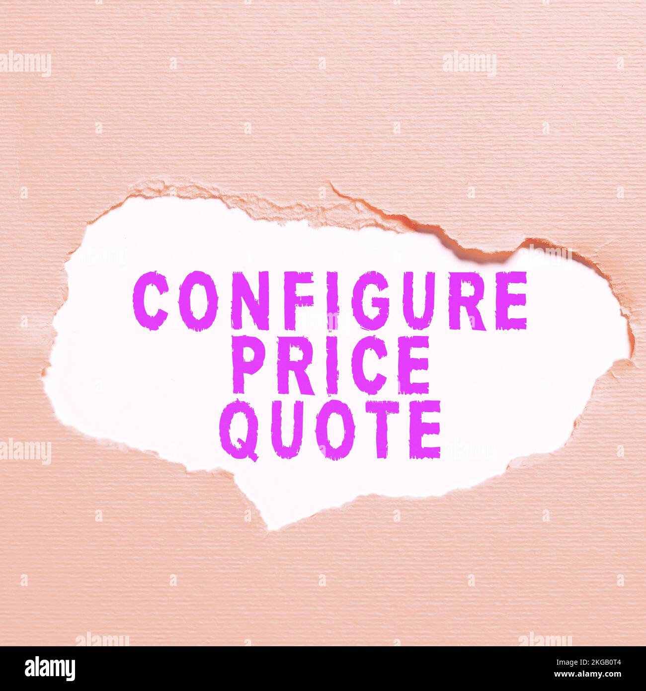 Text showing inspiration Configure Price Quote. Word Written on ...