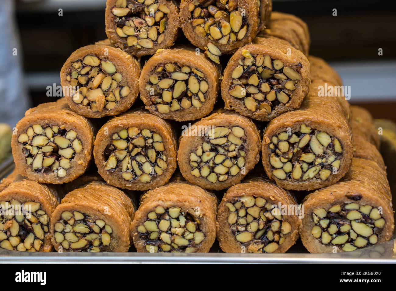 Turkish traditional desert sweets at the Market Stock Photo - Alamy