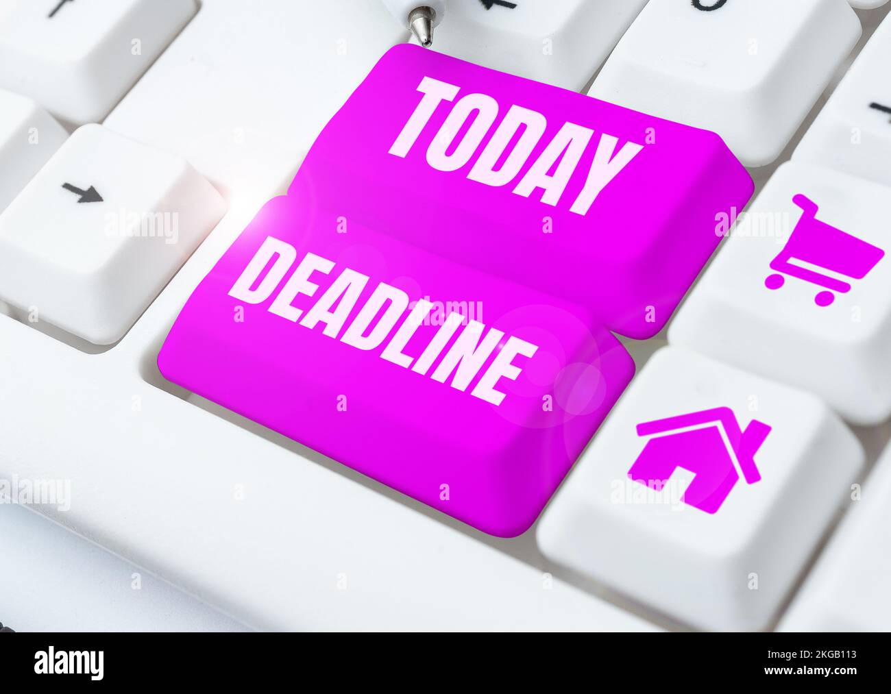 Handwriting text Deadline. Business approach Period of time by which ...