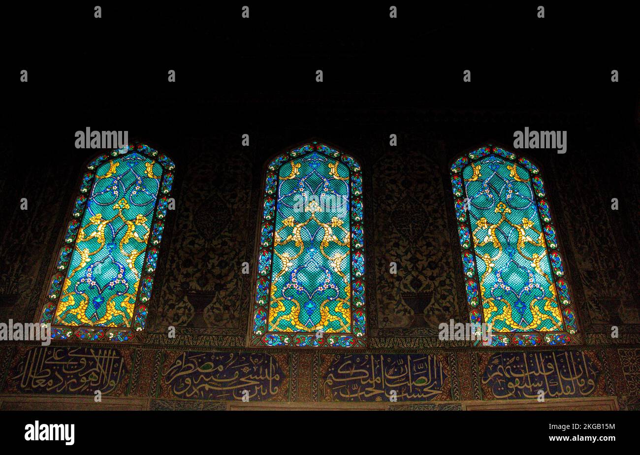 Old window Architecture from the Ottoman times In Istanbul Stock Photo ...