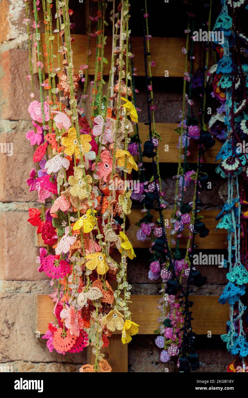 Turkish colorful needle work embroidery flowers as background Stock ...