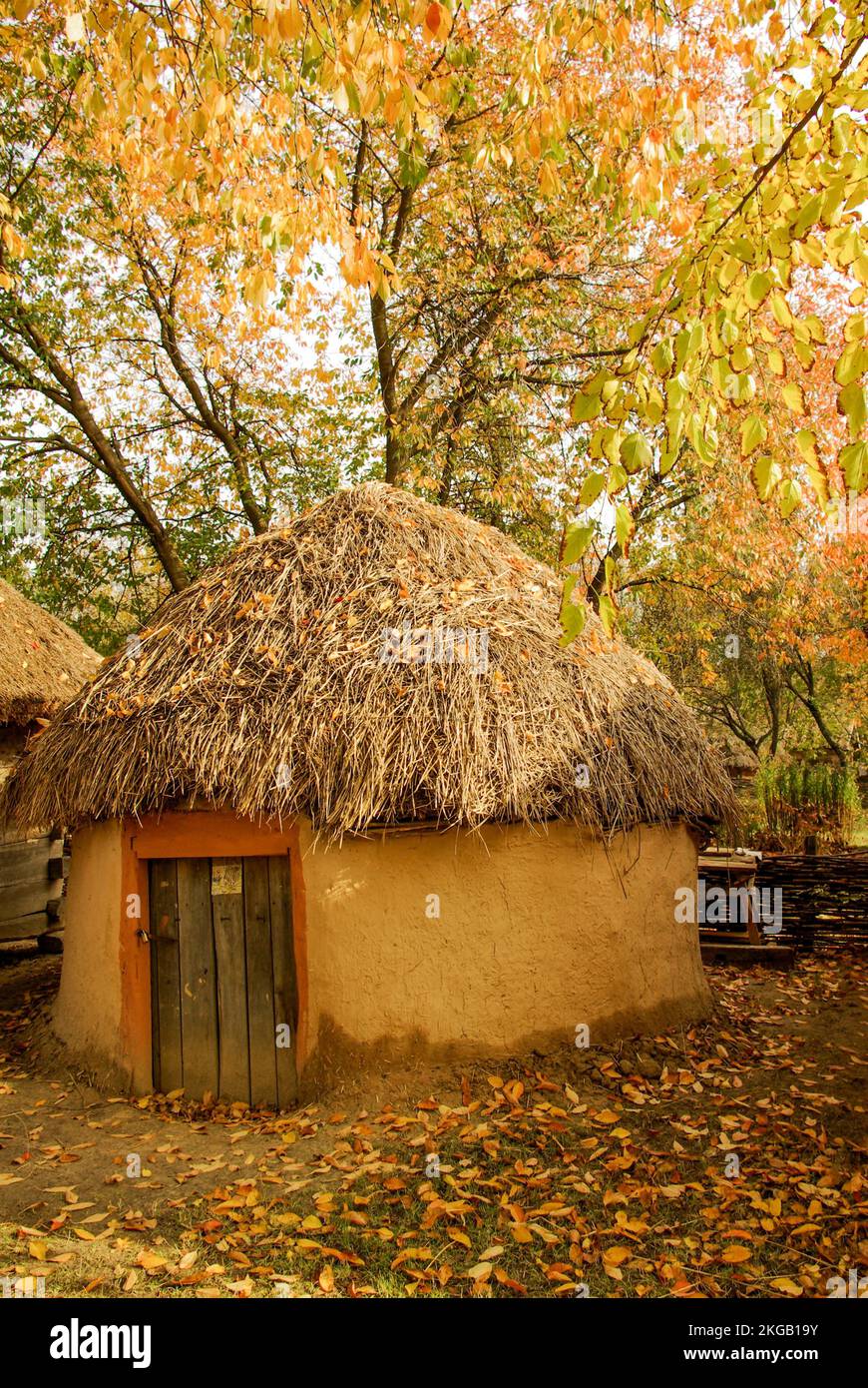 Little hut for shelter made in simple style in view Stock Photo - Alamy