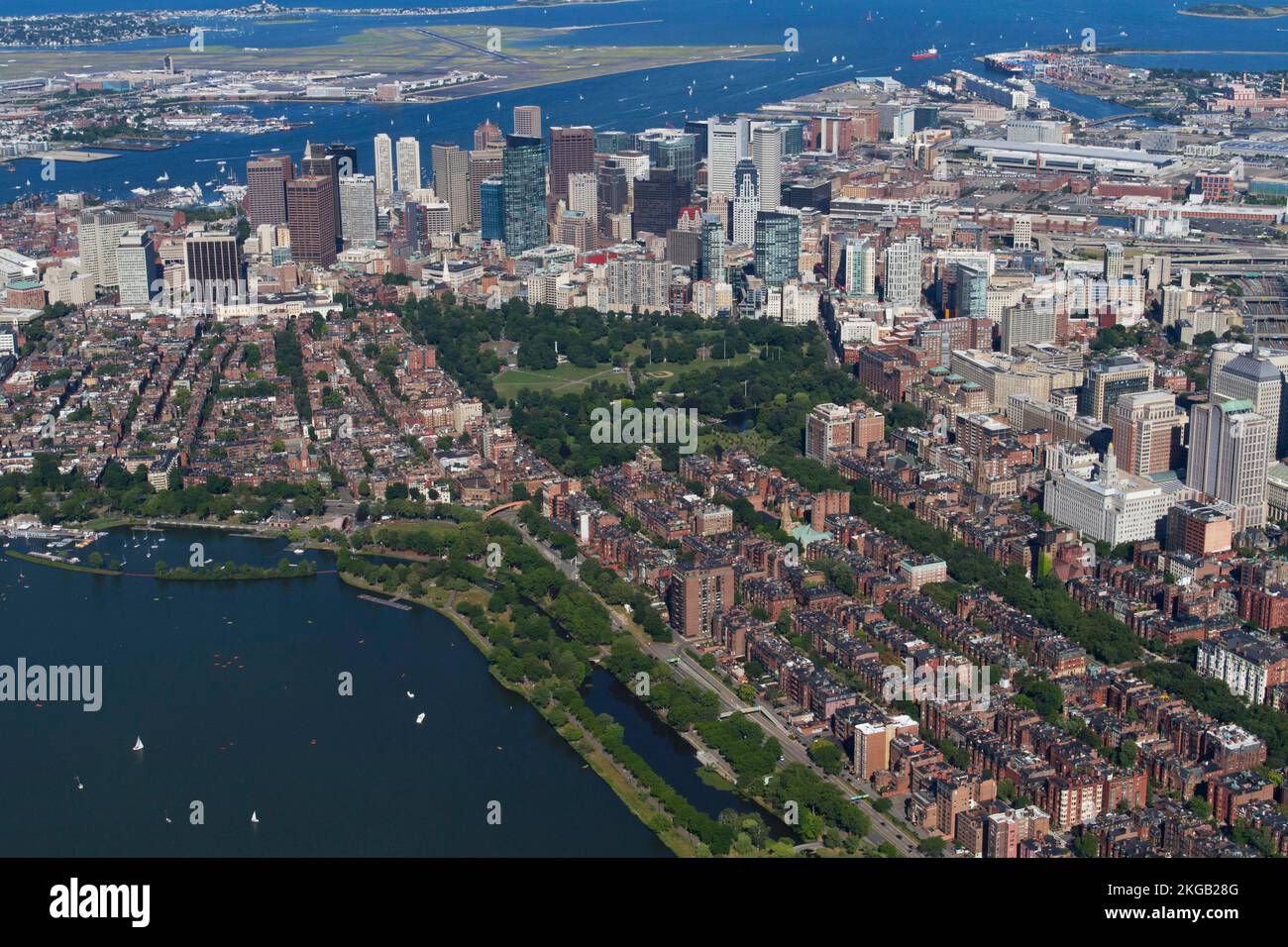 Boston aerial hi-res stock photography and images - Alamy